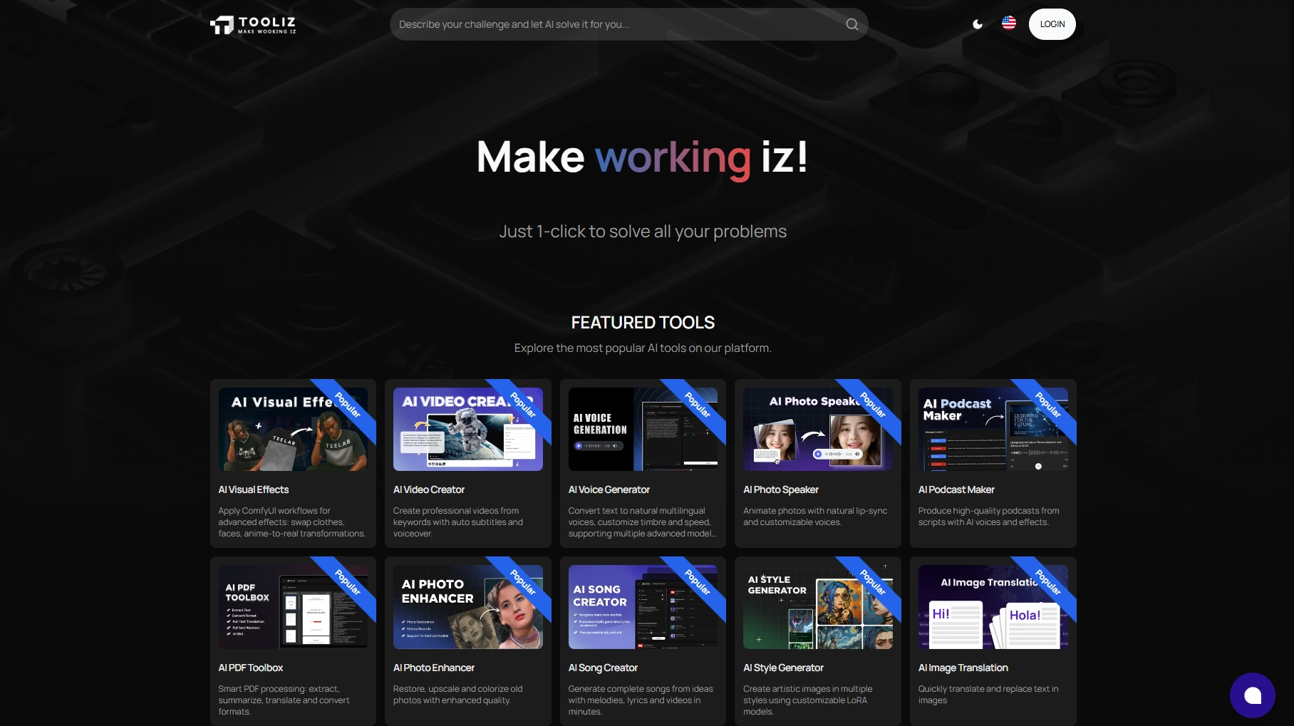 Tooliz - Make creation iz | Login